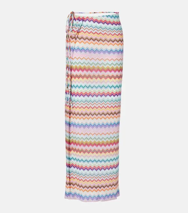 Missoni Zigzag Lamé Wrap Skirt - Multicoloured