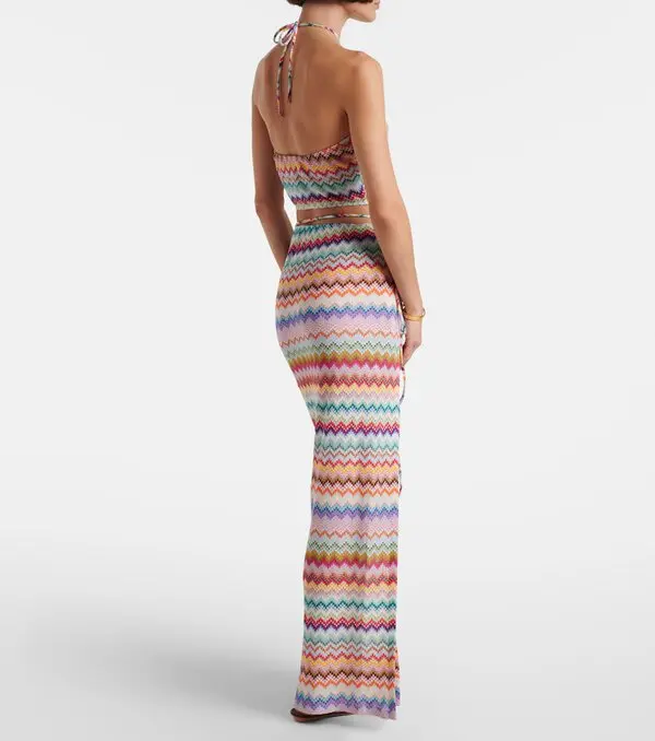 Missoni Zigzag Lamé Wrap Skirt - Multicoloured