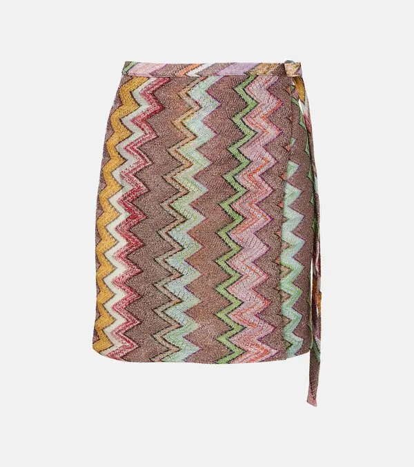 Missoni Zigzag Lamé Wrap Skirt - Multicoloured
