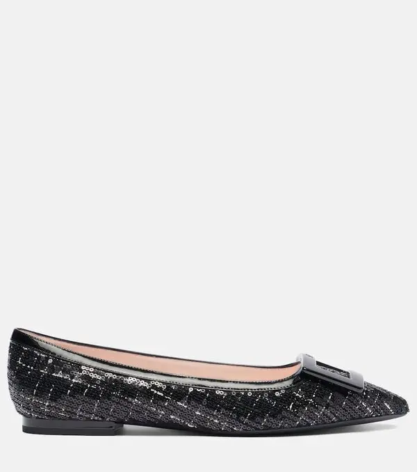 ROGER VIVIER Gommettine Sequined Ballet Flats