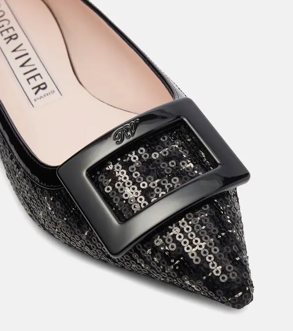 ROGER VIVIER Gommettine Sequined Ballet Flats