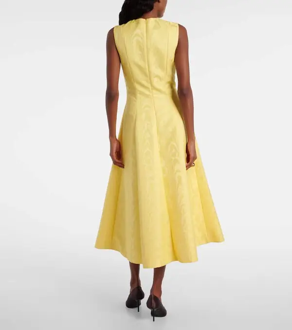 EMILIA WICKSTEAD Mara Moiré Mikado Midi Dress