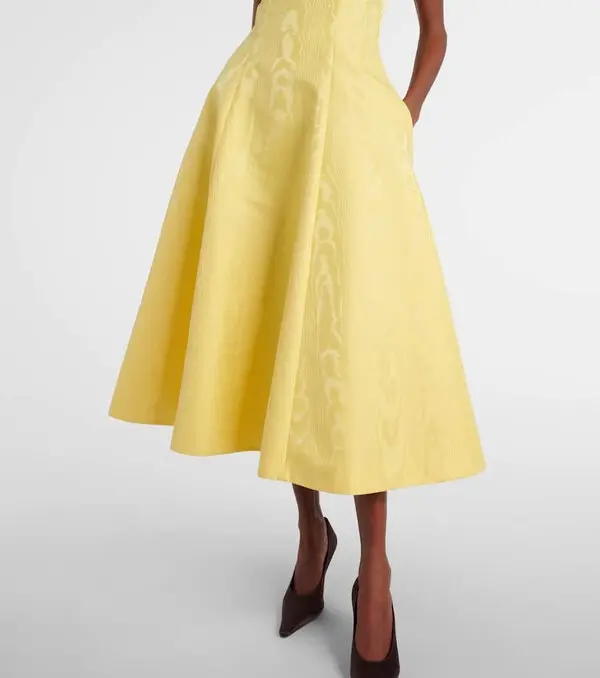EMILIA WICKSTEAD Mara Moiré Mikado Midi Dress