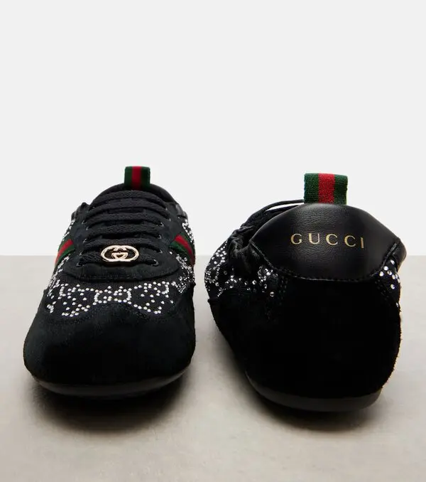 Gucci Suede-trimmed Sneakers