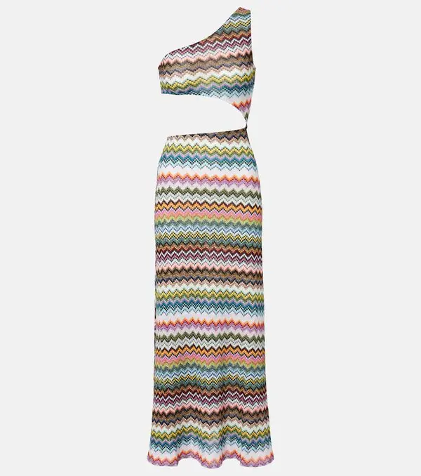 Missoni Zig Zag Lamé Beach Cover-up - Multicoloured