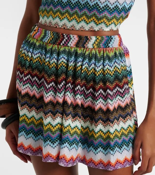 Missoni Zigzag Lamé Bermuda Shorts - Multicoloured