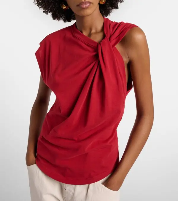 Isabel Marant Étoile Naydagz Draped Cotton Jersey Top