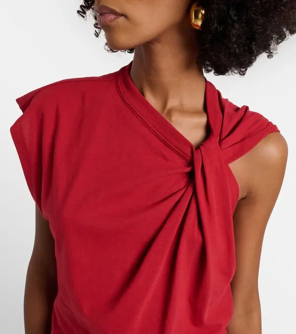 Isabel Marant Étoile Naydagz Draped Cotton Jersey Top