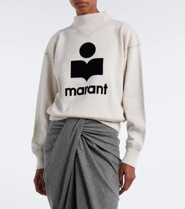 MARANT ETOILE Moby Logo Cotton-blend Sweatshirt