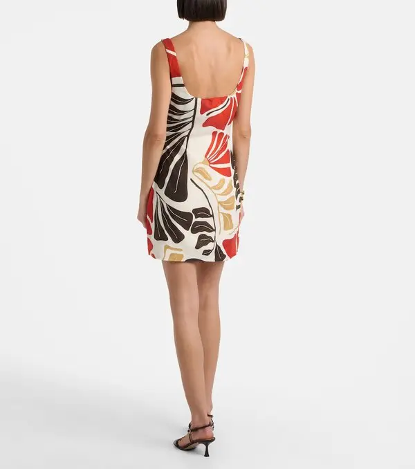 SIR. Julietta Floral Linen Minidress