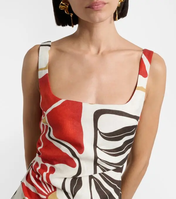 SIR. Julietta Floral Linen Minidress