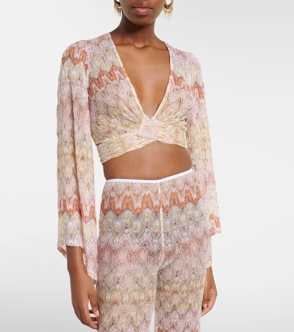 Missoni Lamé Crop Top - Multicoloured