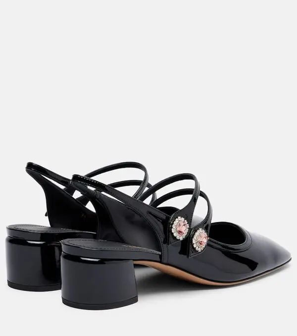 FERRAGAMO Milly Patent Leather Slingback Pumps