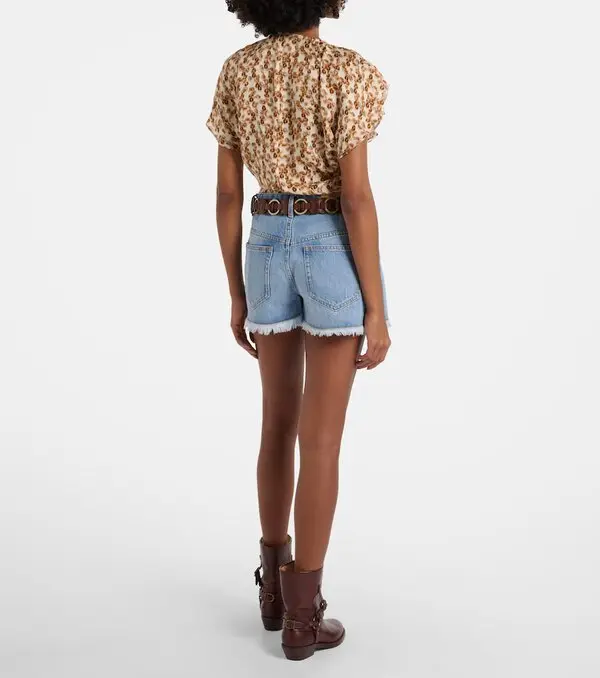 Isabel Marant Étoile Lesia High-rise Denim Shorts - Blue
