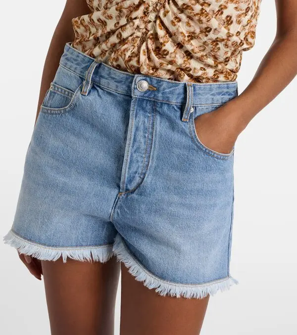 Isabel Marant Étoile Lesia High-rise Denim Shorts - Blue