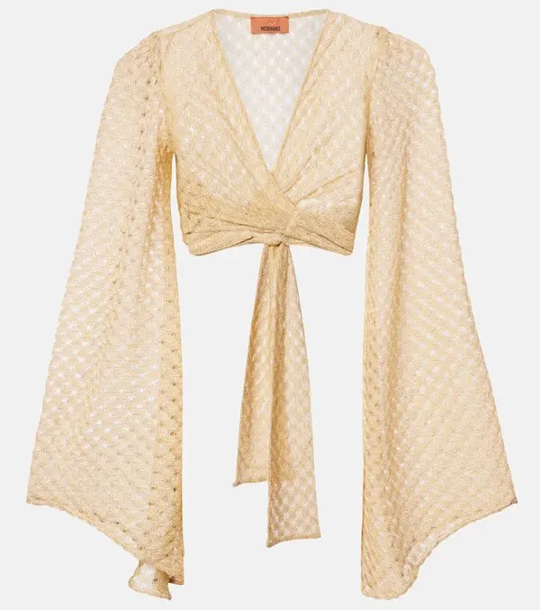 Missoni Lamé Crop Top - Gold