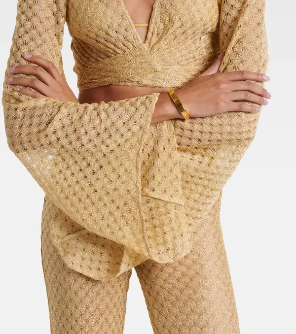 Missoni Lamé Crop Top - Gold