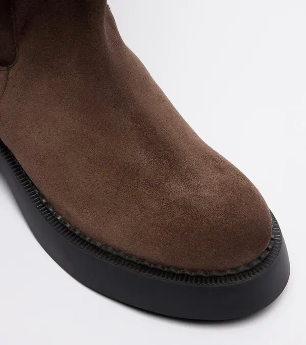 FERRAGAMO Zaki Shearling-lined Suede Boots