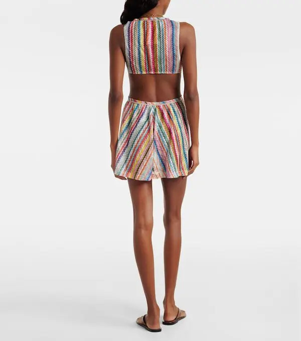 Missoni Zigzag Cutout Mini Dress