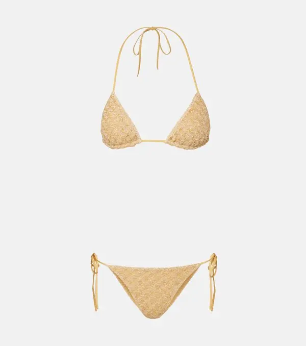 Missoni Zig Zag Lamé Bikini - Gold