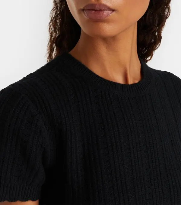 FRAME X Amelia Gray The Getaway Cashmere Crop Top
