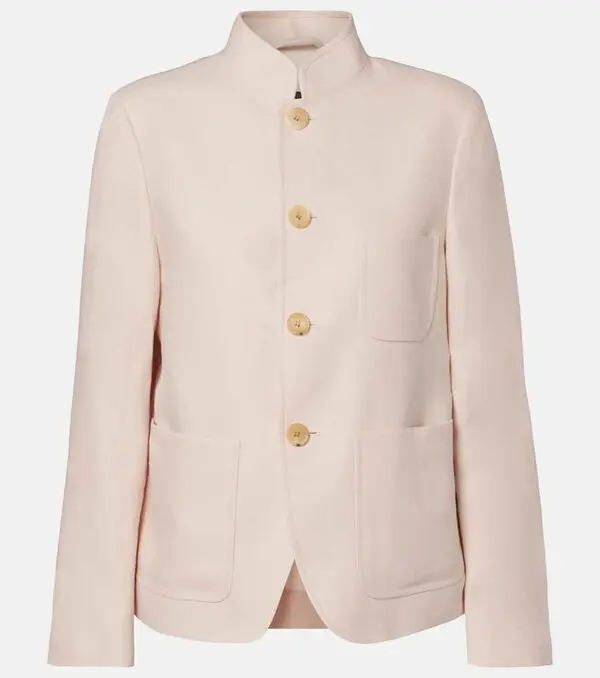 Loro Piana Spagna Linen Jacket - Pink