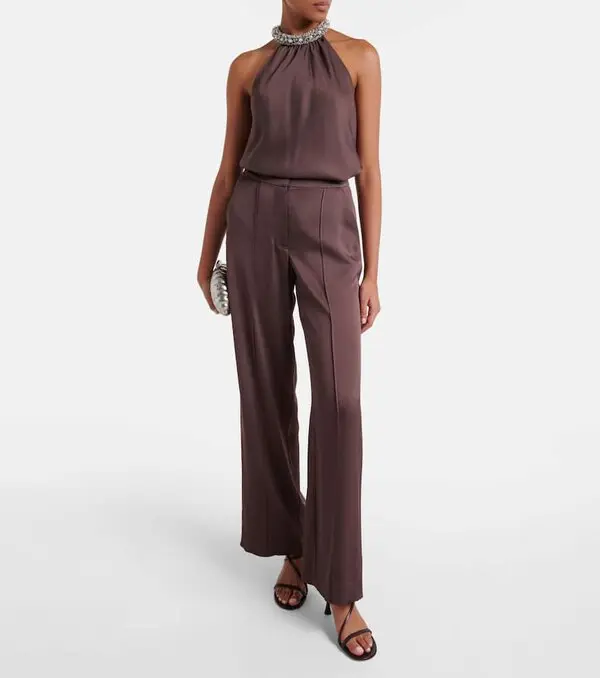 Simkhai Embellished Satin Top