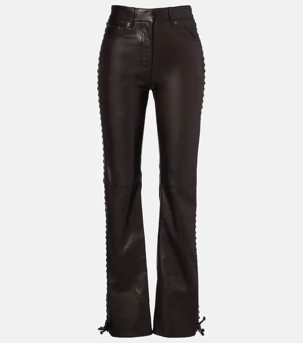 Remain Birger Christensen Leather Straight Leg Pants