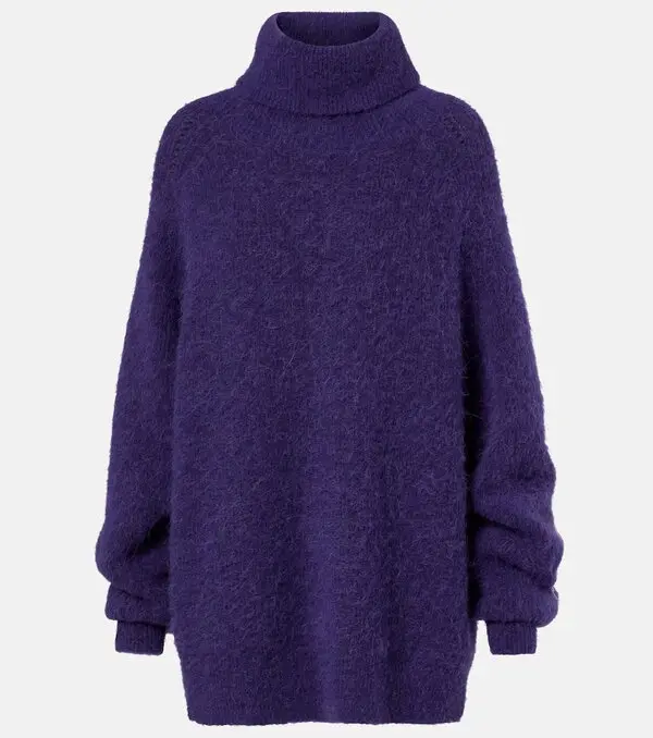 JOSEPH Meslay Alpaca-blend Turtleneck Sweater - Purple