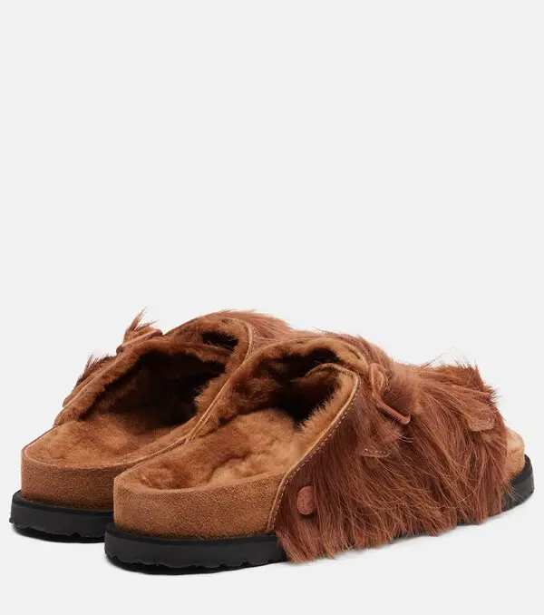 BIRKENSTOCK Zurich Shearling Slides - Brown