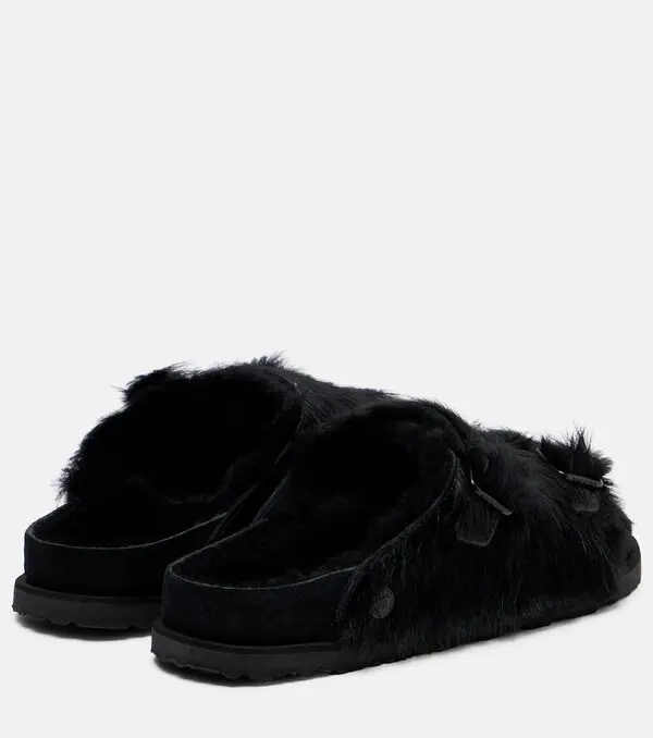 BIRKENSTOCK Zurich Shearling Slides - Black