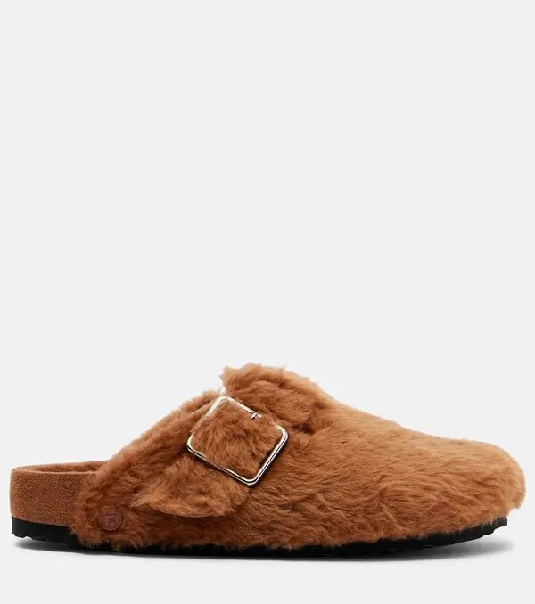 BIRKENSTOCK Boston Shearling Clogs - Brown