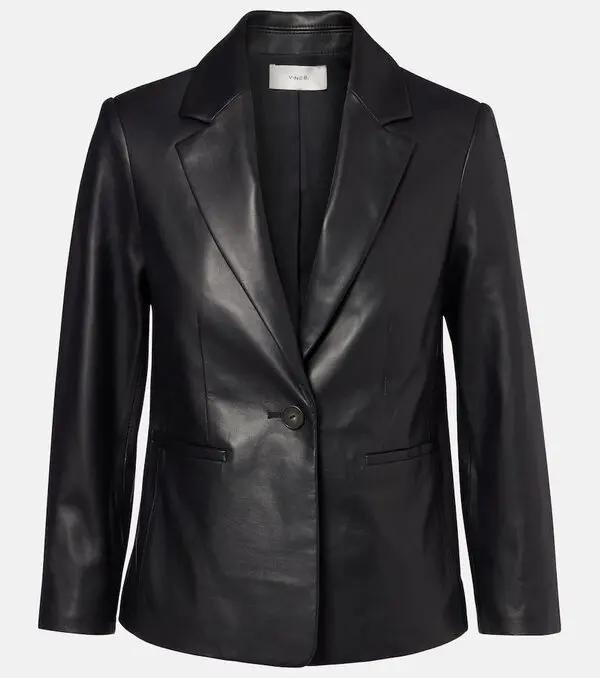 Vince Leather Blazer