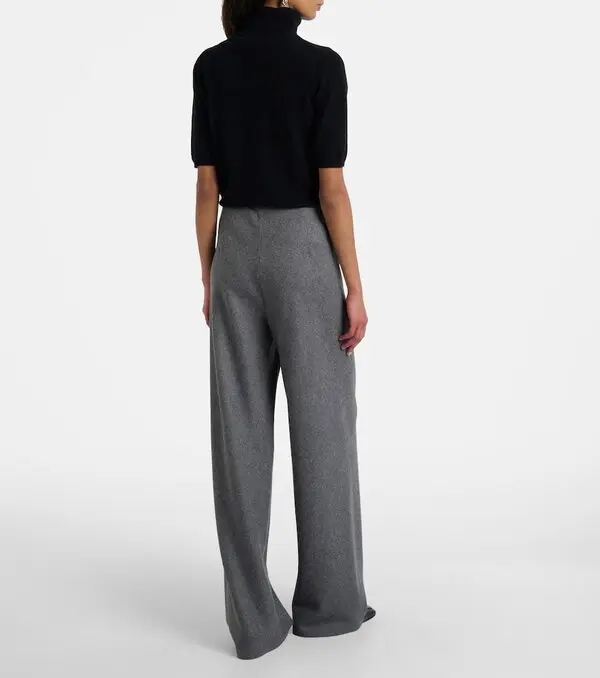 Vince High-rise Wide-leg Trousers