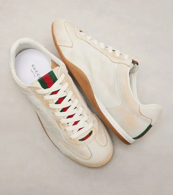 Gucci Shift Leather Sneakers