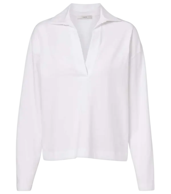 Vince Cotton Polo Shirt - White