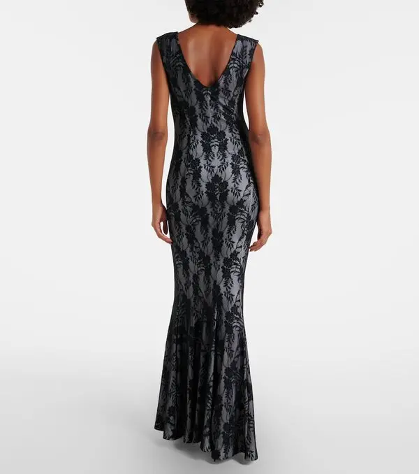 Norma Kamali Grace Lace Gown