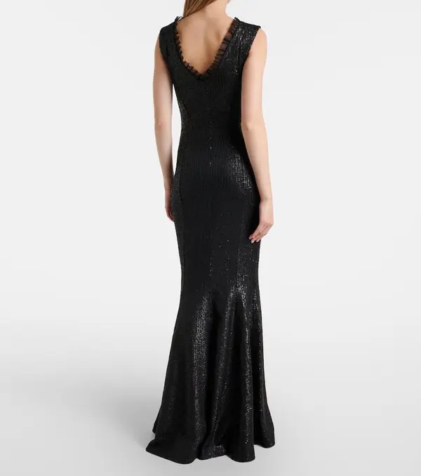 Norma Kamali Sequined Gown