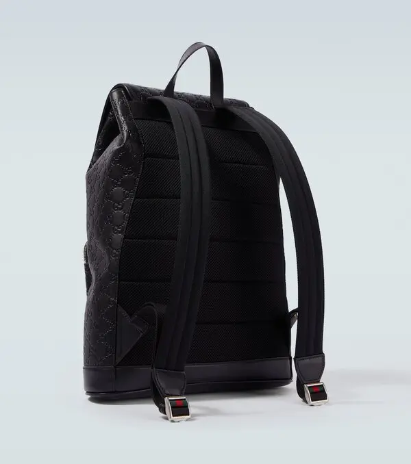 Gucci Gg Medium Leather Backpack