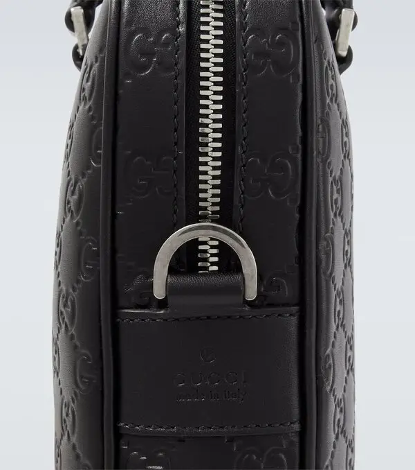 Gucci Gg Embossed Leather Briefcase