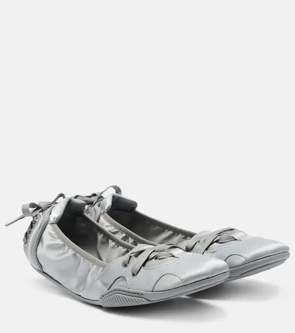 Acne Studios Bilaria Satin Sneakers - Grey