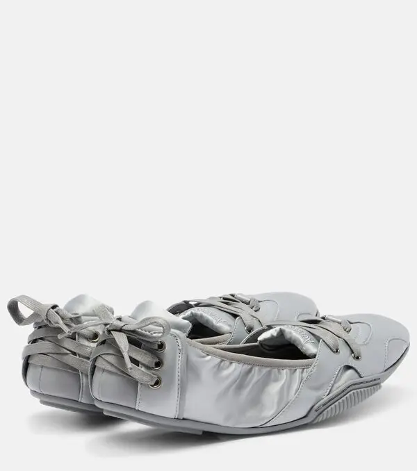 Acne Studios Bilaria Satin Sneakers - Grey