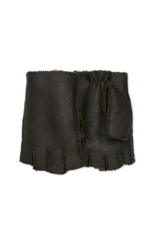 CELTIC & CO. Fingerless Shearling Gloves