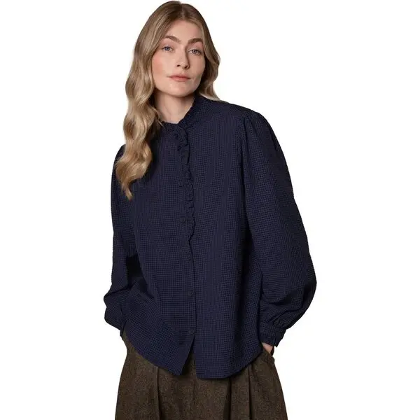 CELTIC & CO. Textured Frill Collar Blouse