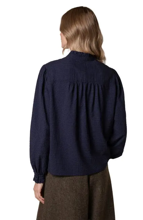 CELTIC & CO. Textured Frill Collar Blouse