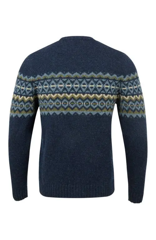CELTIC & CO. Fair Isle Pattern Crew-neck Sweater