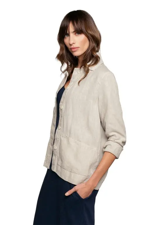 CELTIC & CO. Linen Boxy Jacket