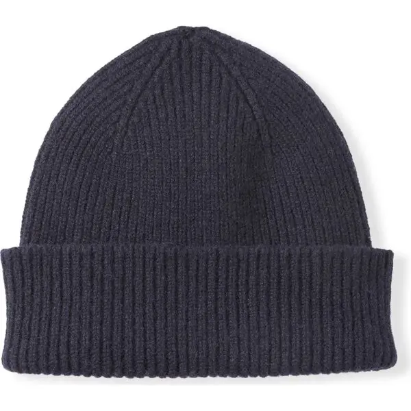 CELTIC & CO. Minimal Rib Beanie - Navy