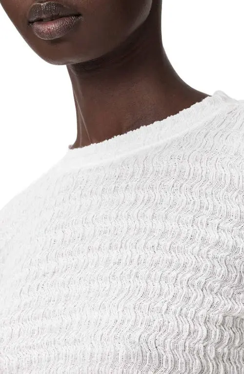 ALLSAINTS Long Sleeve Shirred Top