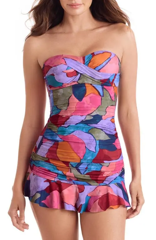 MIMI FLAMINGO Cameron Skirted Bikini Bottoms